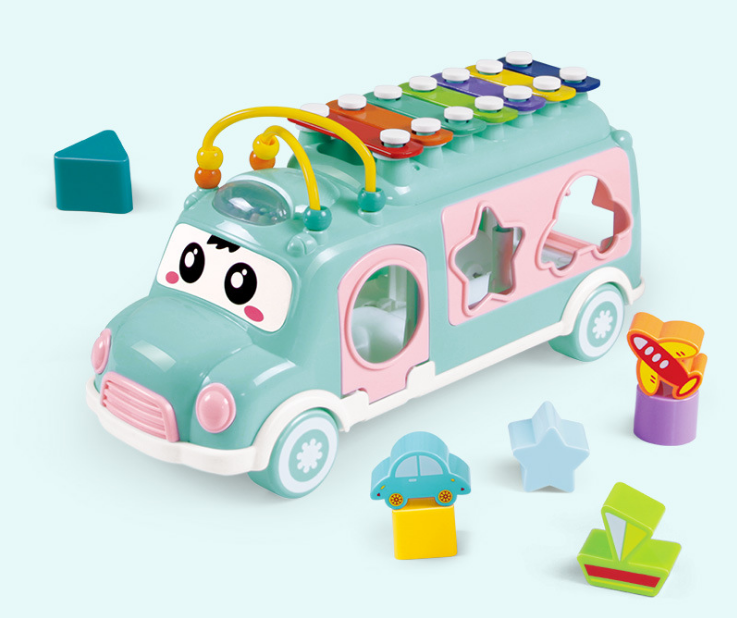 Выровнение, гнездование складывание автобусных игрушек Рождение ребенка Образовательный сортировщик Детская сортировка Развитие игрушек 13 24 месяца Детская сортировка, гнездование и складывание игрушек ()