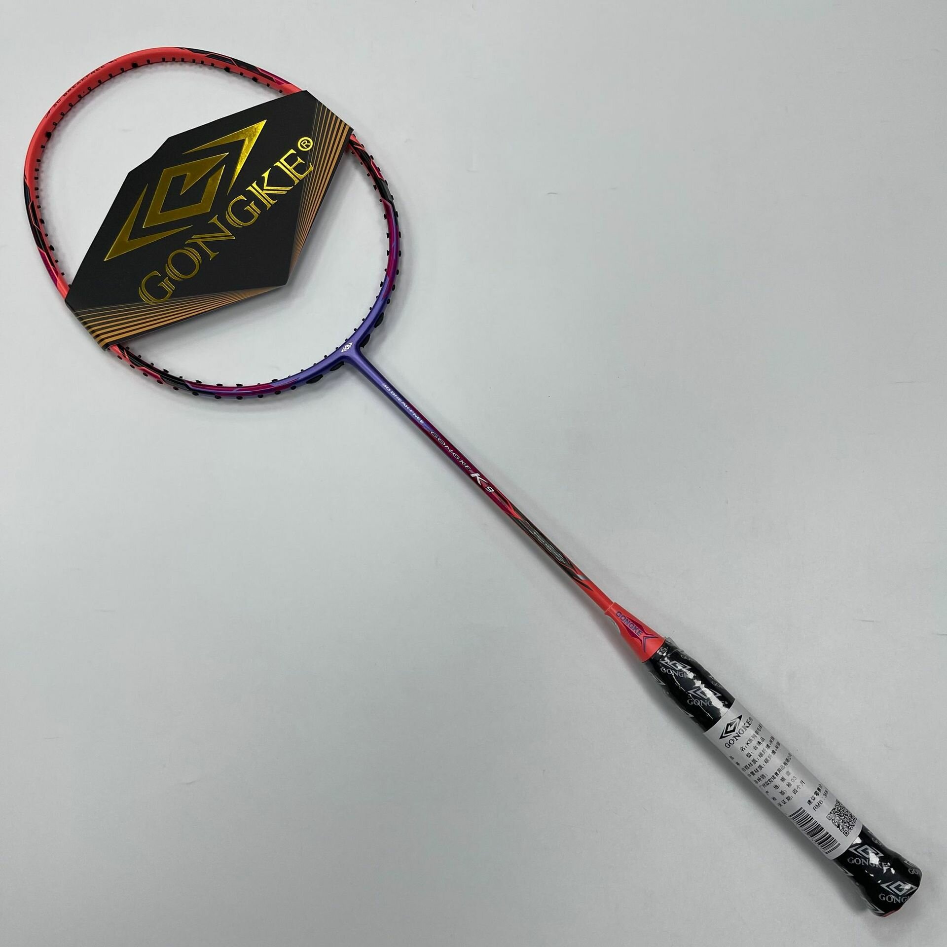 Полностью карбоновая бадминтонная ракетка Conquer K Series, карбоновая ракетка для бадминтона, ультралегкая, 28 фунтов, тренировочная ракетка для бадминтона