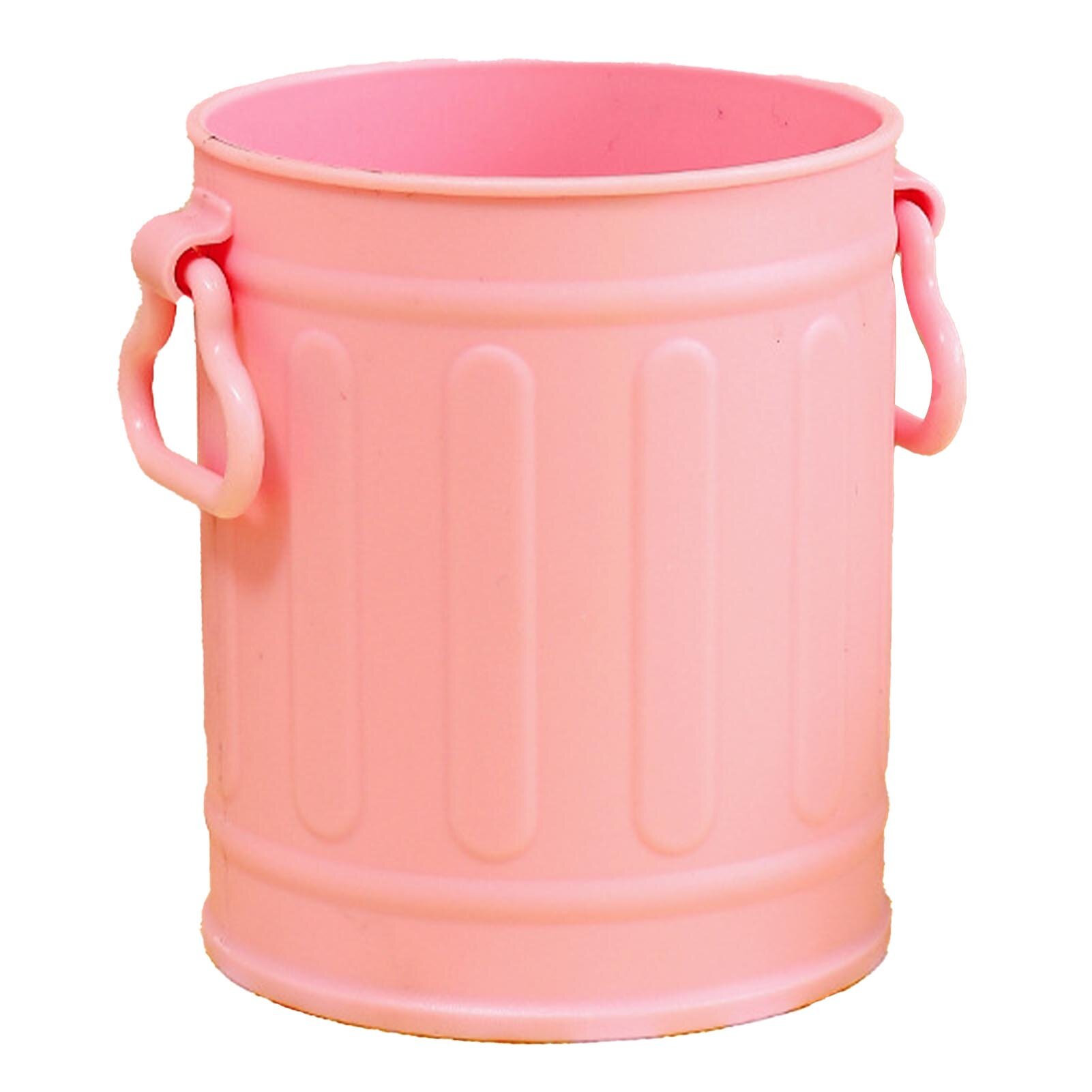 Plastic Pen Holder Cute Large Capacity Convenient Storage Pencil Container for Home School Office Pink