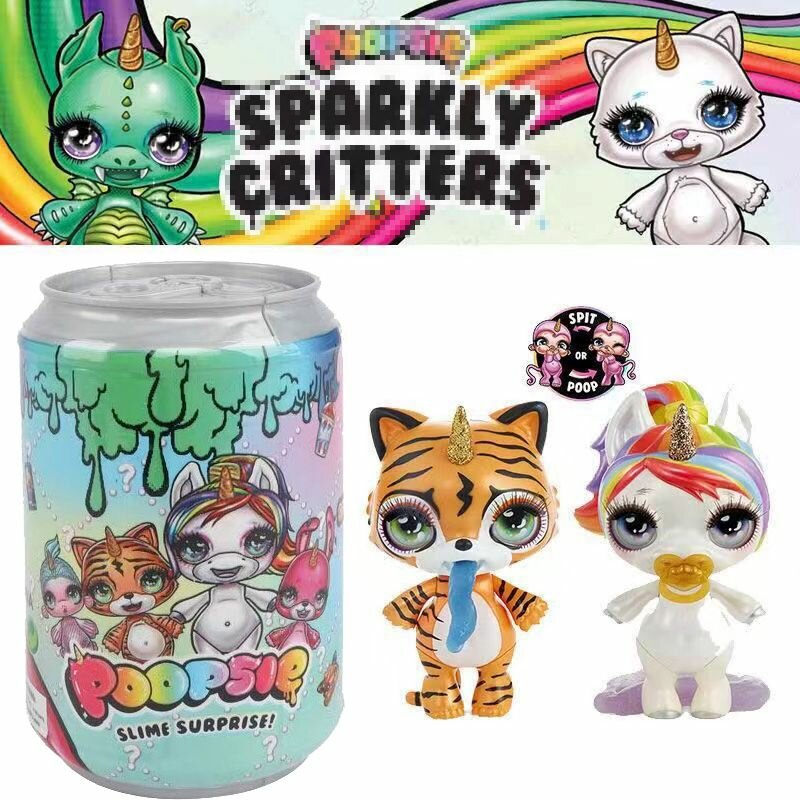 MGA Poopsie Surprise Llama Toy / Детская слепая коробка Soda Can Toys, с милой минифигуркой ламы и слизью Slime Slime, для детей от 6 летВ комплекте 20 сюрпризов