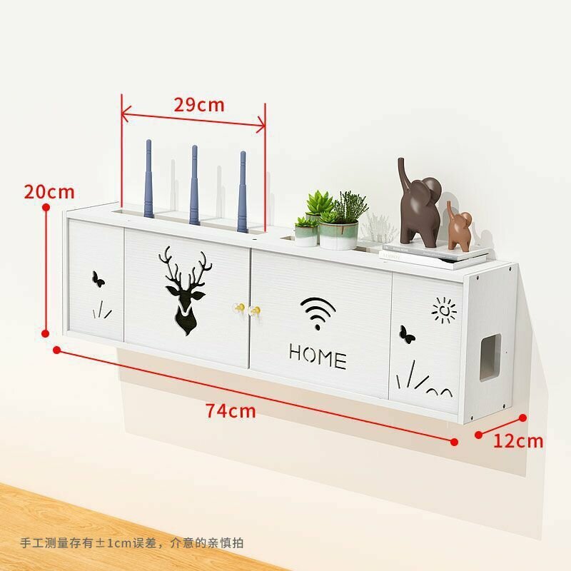 Коробка для хранения роутера WiFi настенная без сверления настенная оптическая полка для кошек сетевой кабель розетка скрытие проводов ZSQ