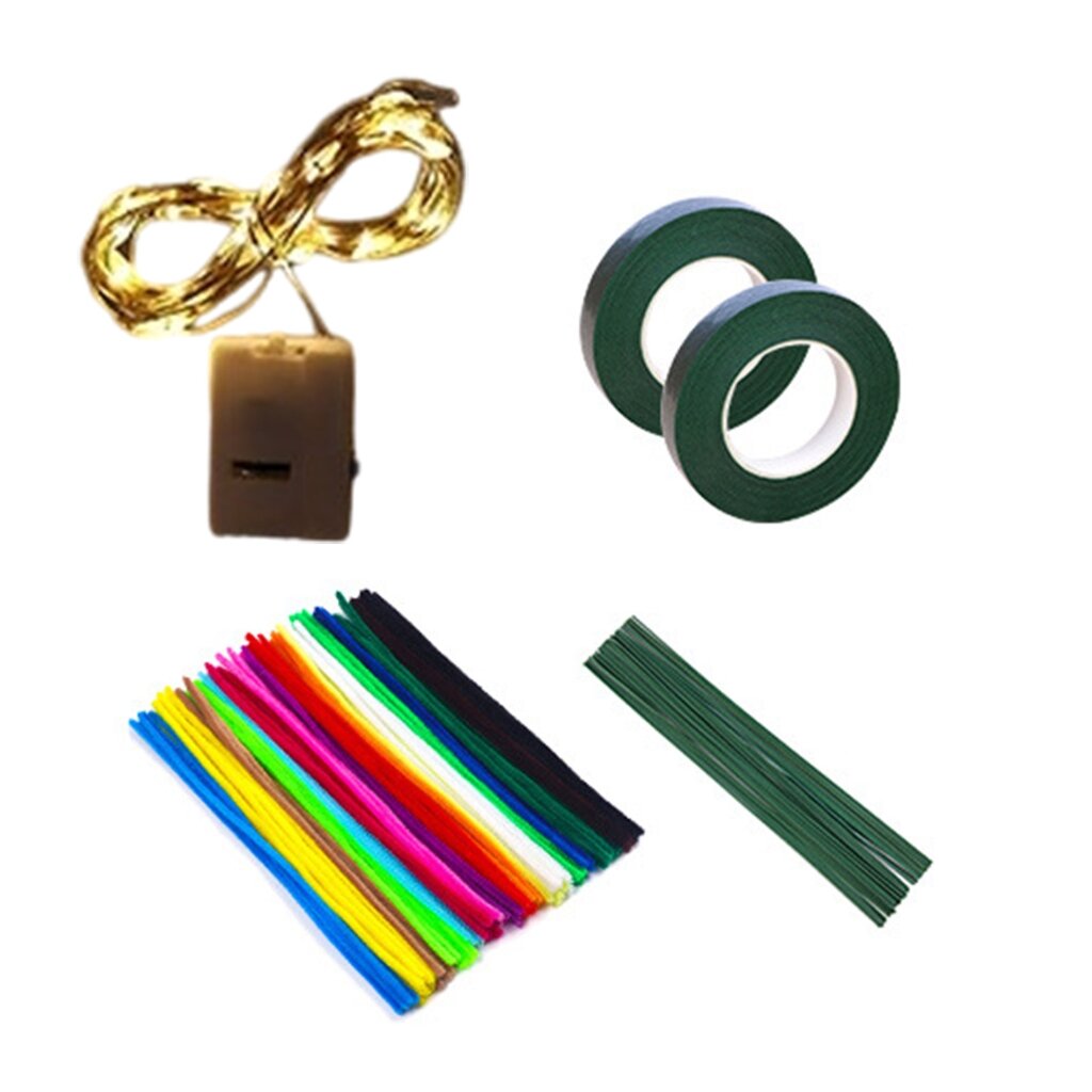 Упаковка из 20-цветного разноцветного фейерверка, скручивающего палочку для облачной лампы