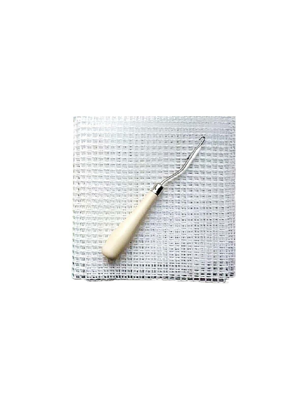 Дуань Дуань вышитый ковер сетка ковер вязаный крючком материал упаковка-Размер сетки 50 * 50 см + одно вязание крючком с деревянной ручкой