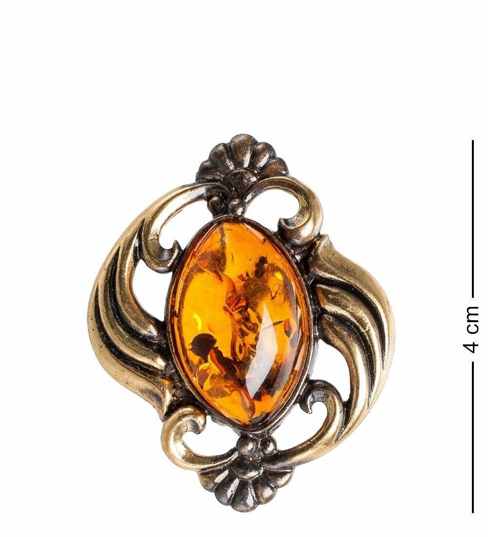 Брошь, янтарь