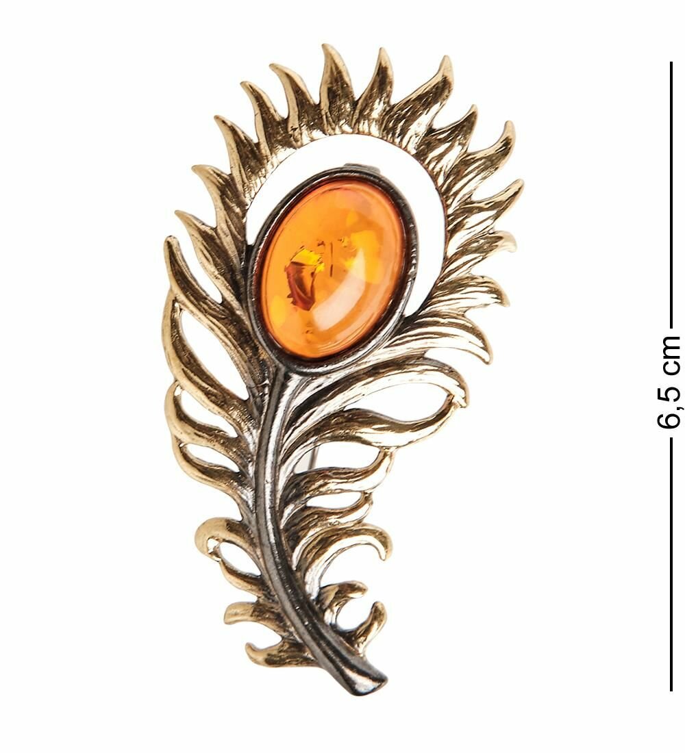 Брошь, янтарь