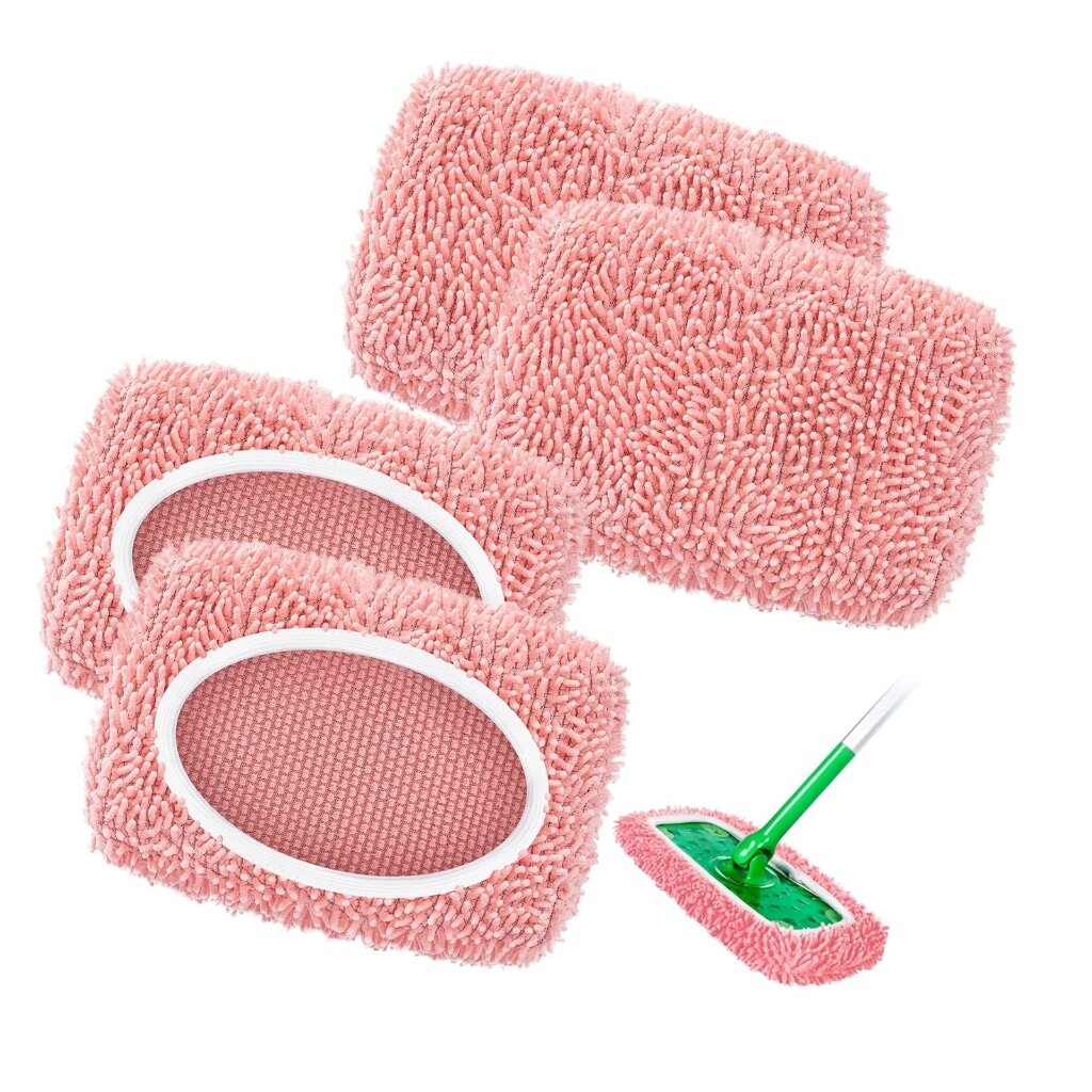 Machine Washable Microfiber Replacement Cleaning Sheets For Hard Grounds 4 Pack Durable Cleaning Cloths