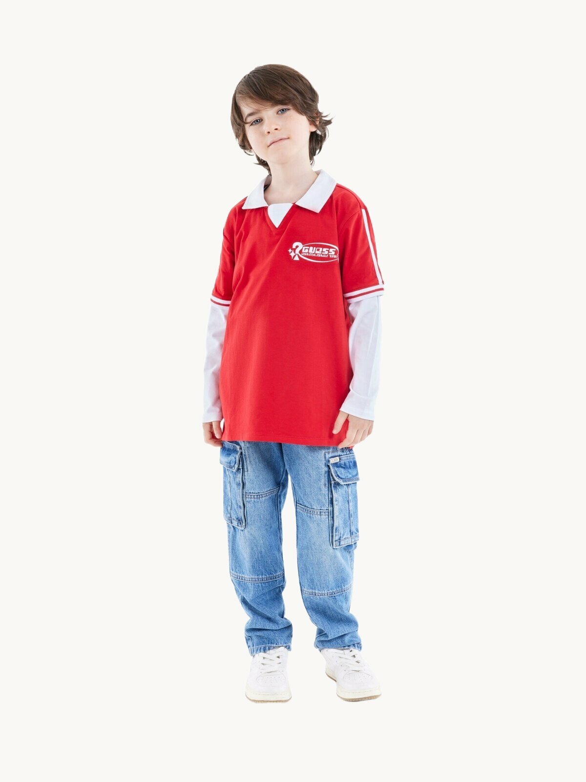 Рубашка OVERSIZE STR JERSEY LS POLO