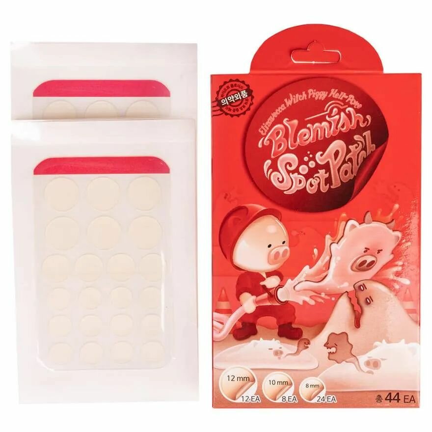 Набор точечных патчей от акне Elizavecca Witch Piggy Hell-Pore Blemish Spot Patch 44 шт. Корея