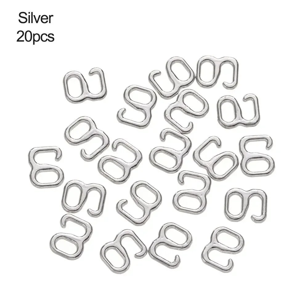 Металлические мини-кнопки для кукол 20 шт. Серебряный, Silver