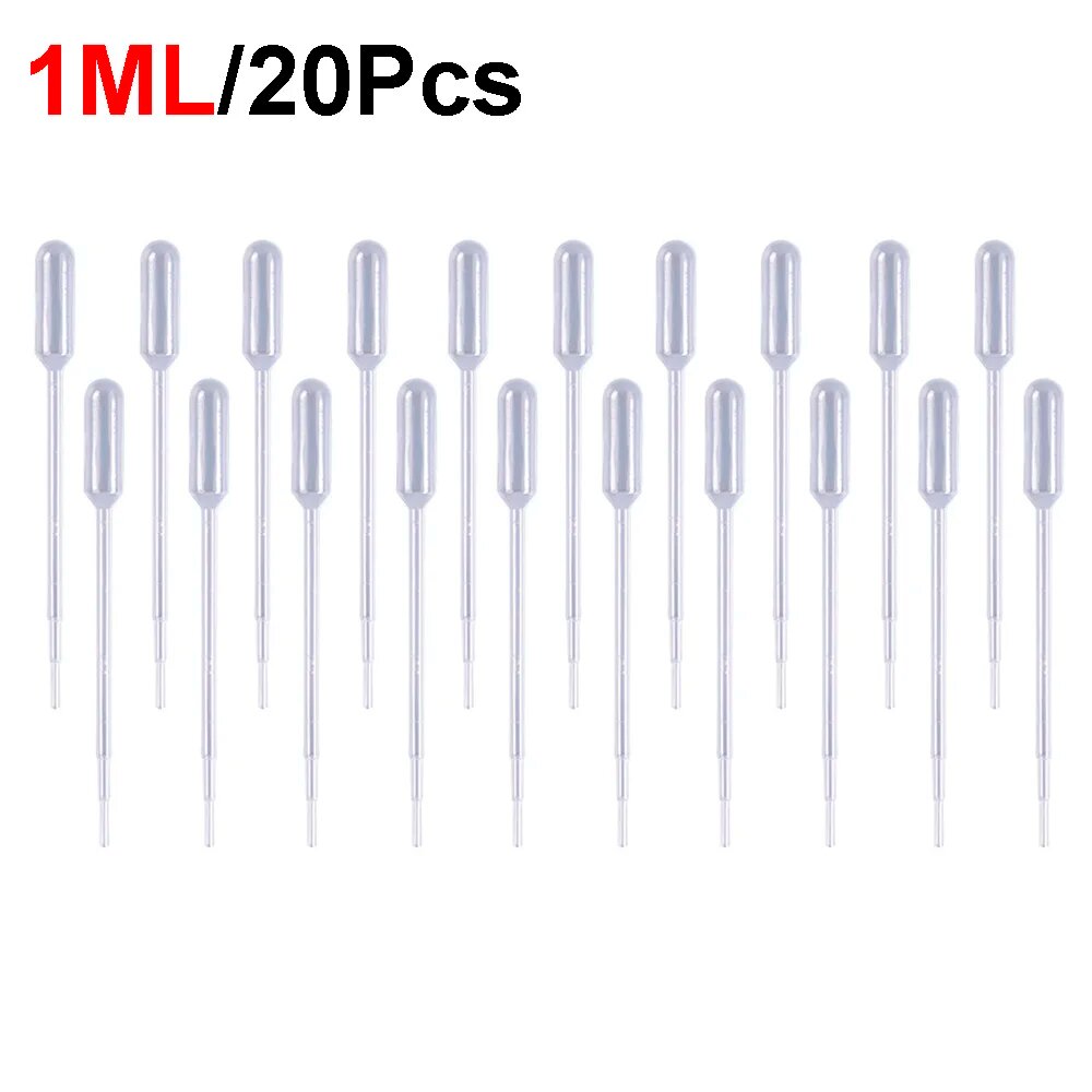 Одноразовые пластиковые пипетки 1/2/3 мл 1Set(20Pcs), 1ML 20pcs
