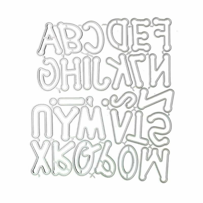 Металлические трафареты для вырезания букв 26 шт