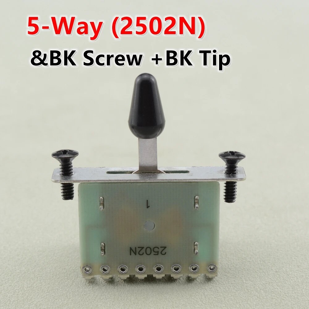 Переключатель Alpha для гитары 2502N-BK-BK