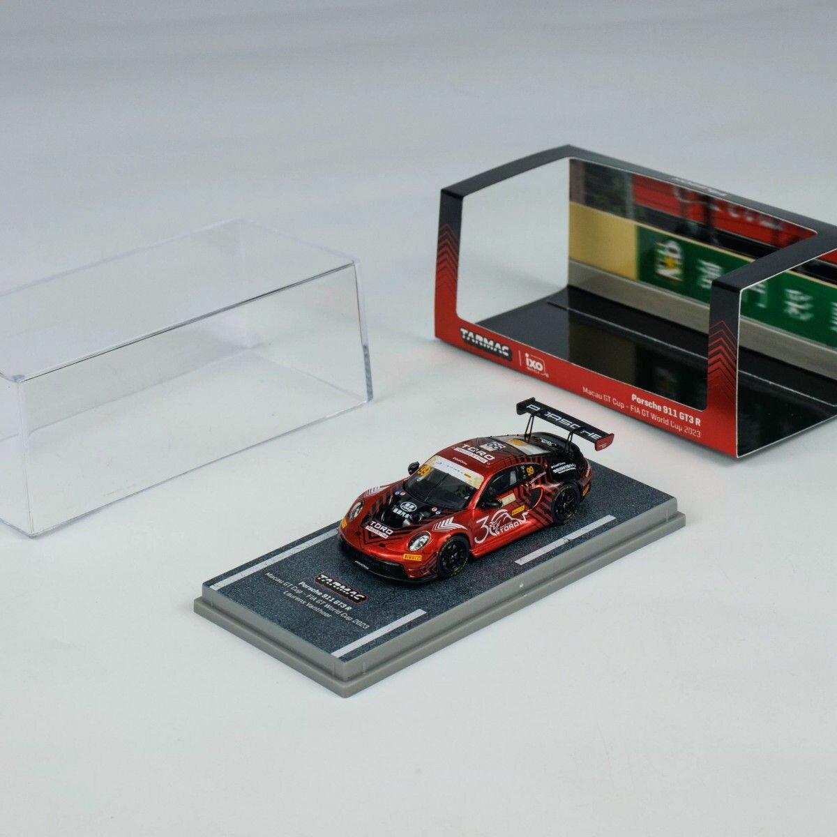 Машинка TW 1:64 Porsche 911 GT3 R, Macau GT Cup FIA GT World Cup 2025 HEC T64-084-23MGP99 Die-cast Alloy Car Model Collection Toy Gift