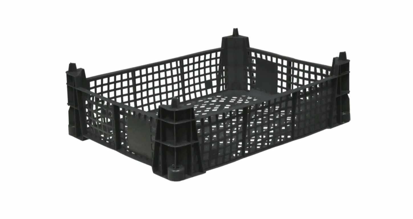 Ящик Дигрус 9 л, перфорированный, 400x300x110 мм, чёрный Я/ПЕР-9-Ч/Д