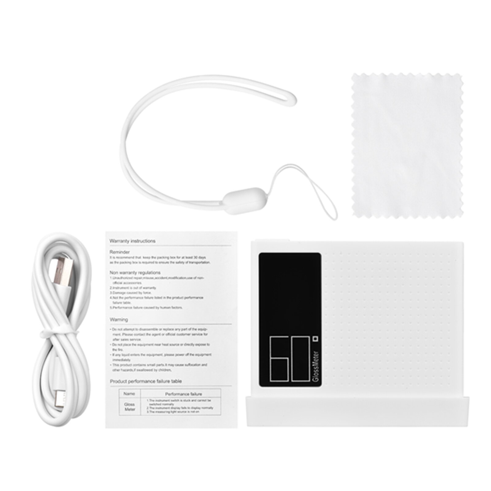 Высокоточный глоссметр с углом обзора 60°, портативный, с самокалибровкой/быстрым измерением/непрерывным измерением, измеритель блеска поверхности для камня, плитки, автомобилей, красок, пластмасс, полированного металла.