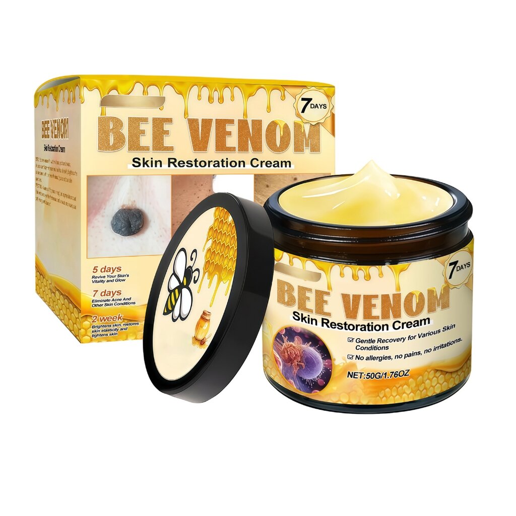1 банка увлажняющего крема для ухода за пчелиным ядом