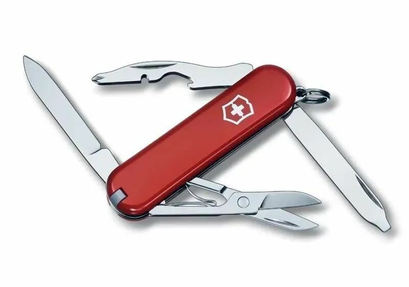 Нож-брелок VICTORINOX Rambler, 58 мм, 10 функций, красный 0.6363