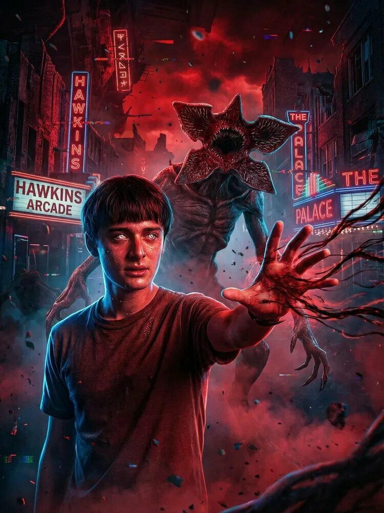 Алмазная Картина "Очень Странные Дела" 40х50 См Алмазная Вышивка / Картина Стразами Подарков