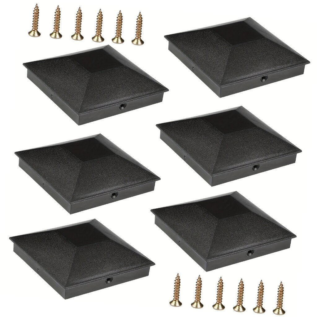 Крышка для столба забора для использования на открытом воздухе, ширина 3.5 дюйма, полипропилен, антикоррозийный дизайн