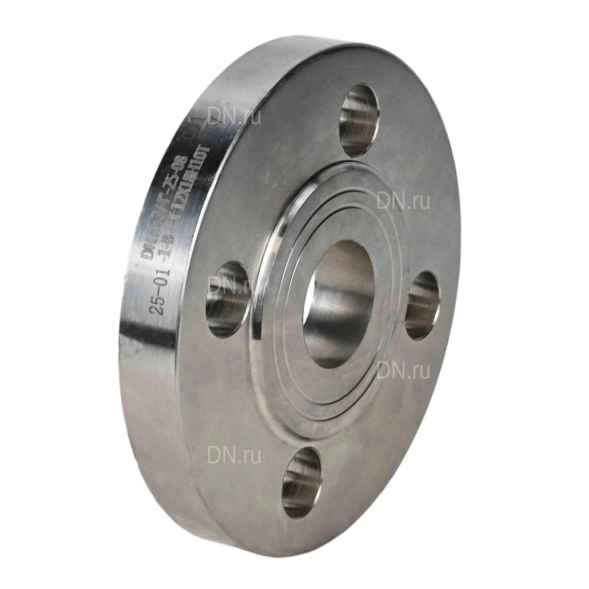 Фланец плоский DN.ru ФПП Ду40 Ру16 корпус - нержавеющая сталь SS 304, тип 01, ряд 1, исполнение B, гр. IV, ГОСТ 33259-2015