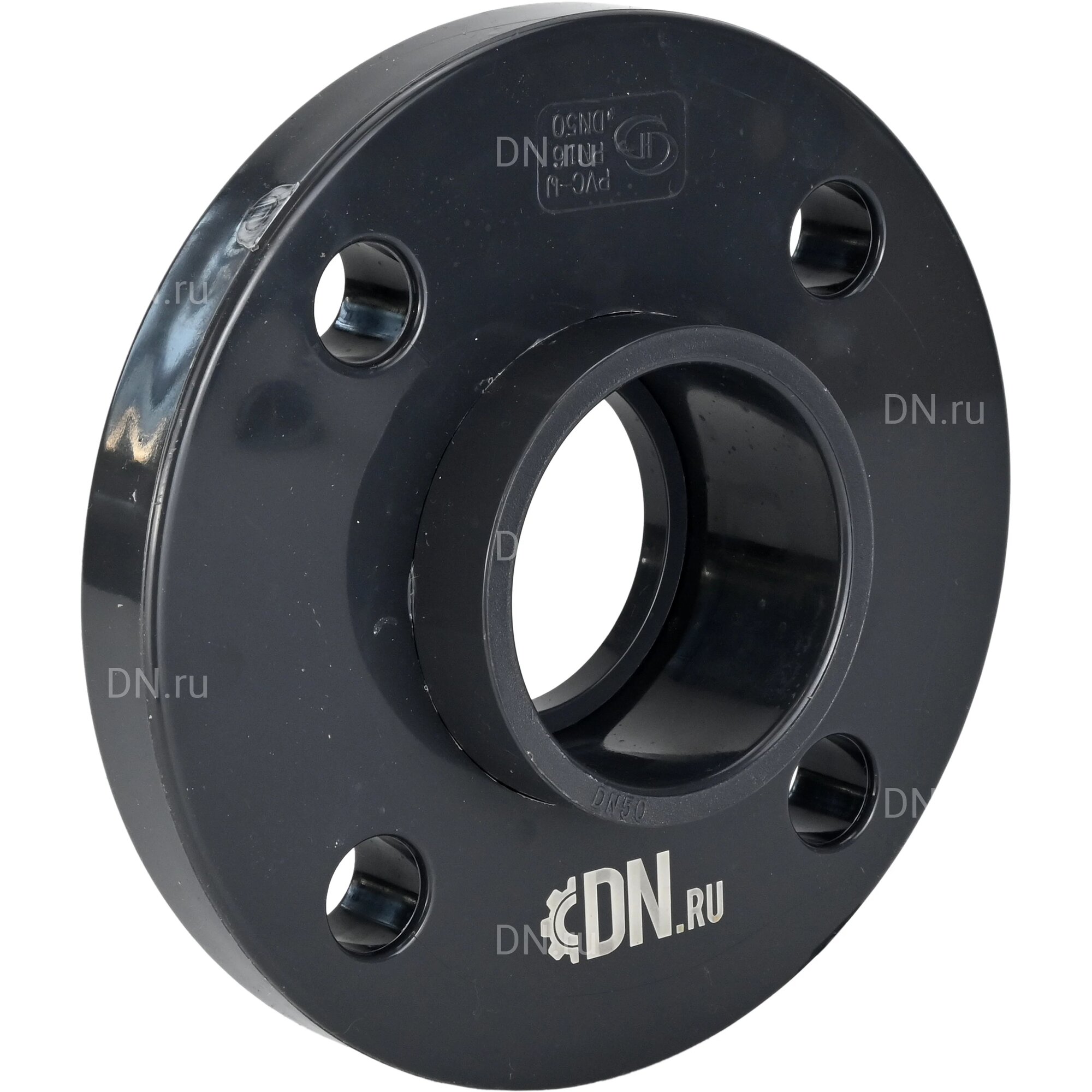 Фланец свободный с буртом клеевой DN.ru ФС-1-НПВХ Дн125 Ру10, материал корпуса - НПВХ