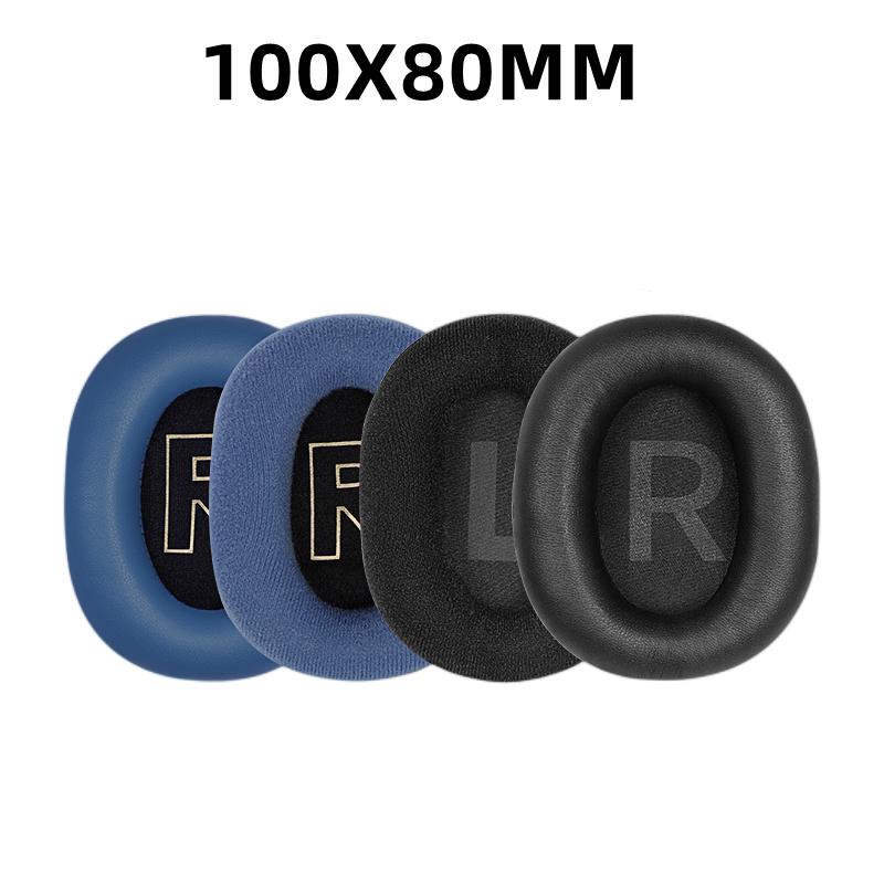 Овальный чехол для наушников, наушники на голову, кожаный чехол, чехол из губки, хлопковый чехол для ушей, гарнитура,