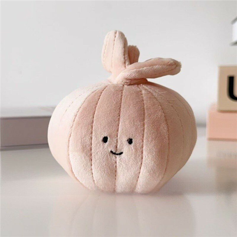 Vegetable novelty plushie with pp cotton fill for casual gift and collectors item onion white