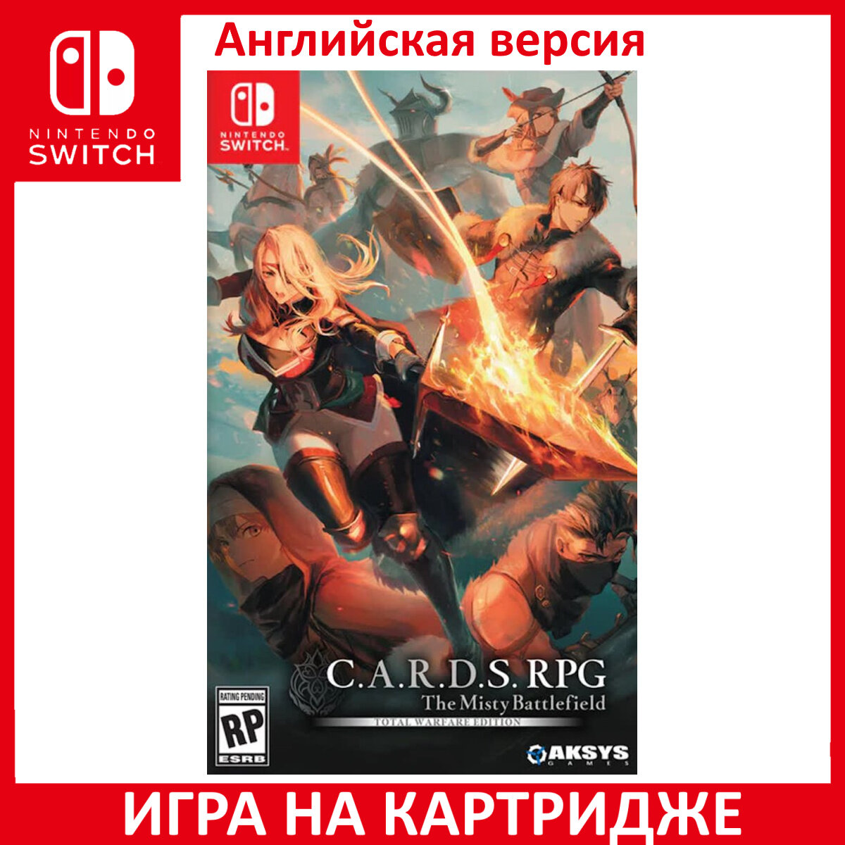 Игра C.A.R.D.S. RPG: The Misty Battlefield Total Warfare Edition Switch Английский язык Картридж на Nintendo Switch