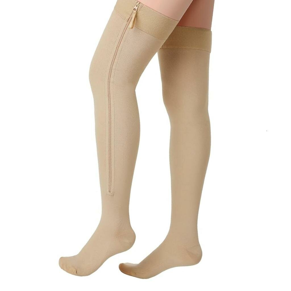 Утягивающие чулки с застежкой спереди для беременных, Цвет - Длинный трубчатый носок