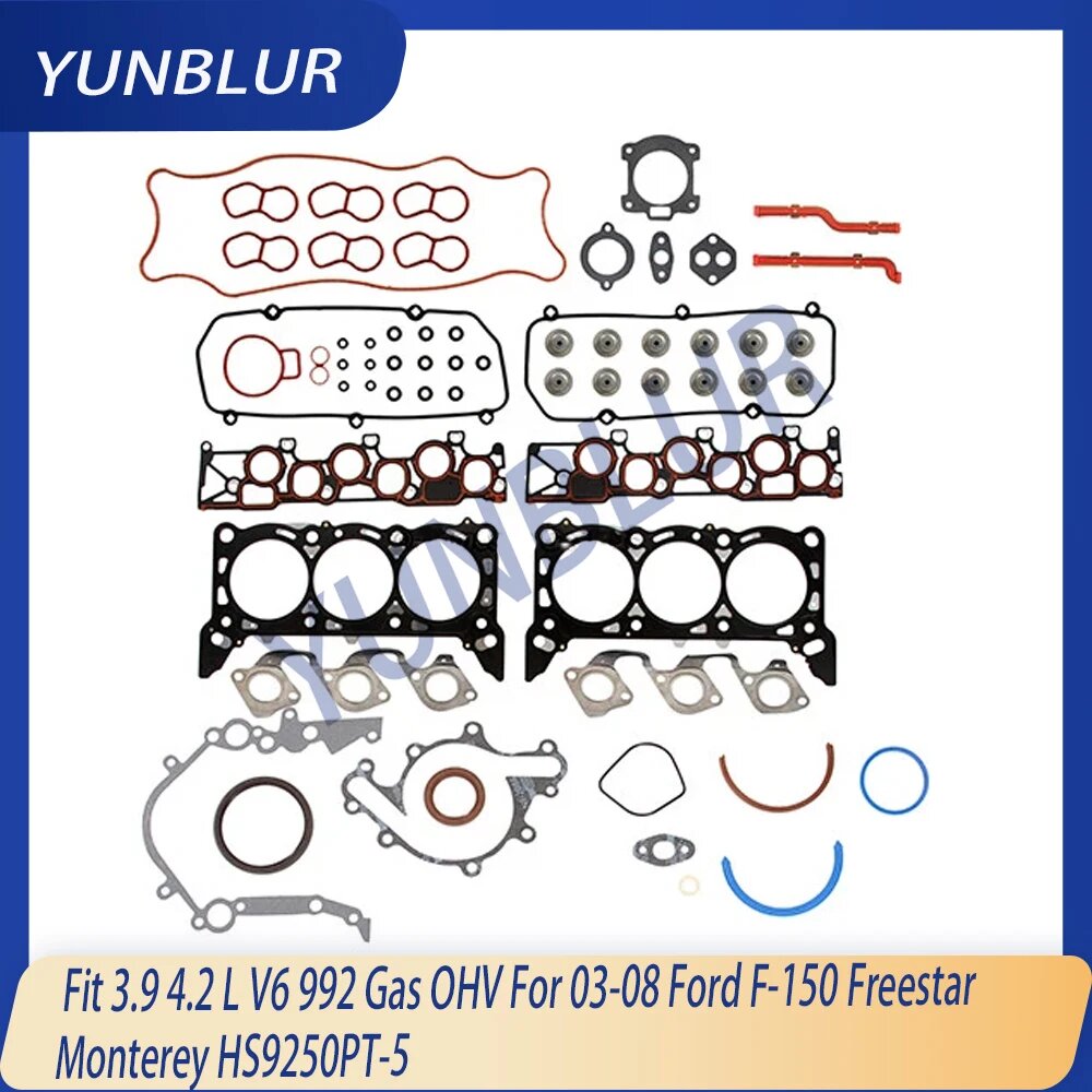 Детали двигателя, комплект прокладок головки блока цилиндров, подходит для 3,9 4,2 л V6 992 Газ OHV для Ford F-150 Freestar Monterey HS9250PT-5 03-08