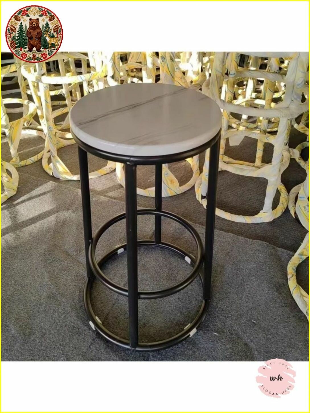 Барный стул, 1 шт. можно выбрать длину 55 см или 60 см