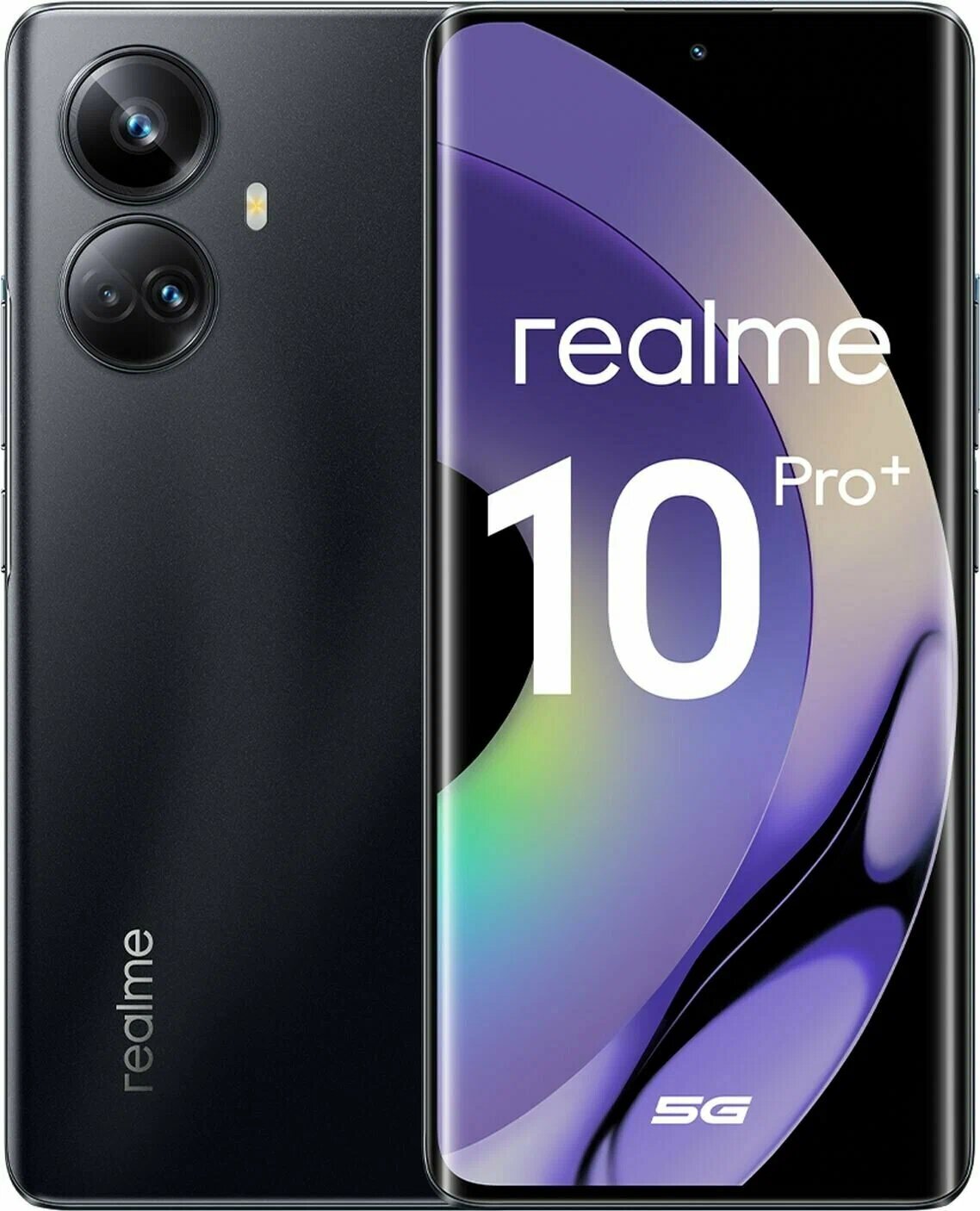 Смартфон REALME 10 PRO+ (хорошее состояние), 6/128GB, черный, ediatek Dimensity 1080 (6 nm), Global