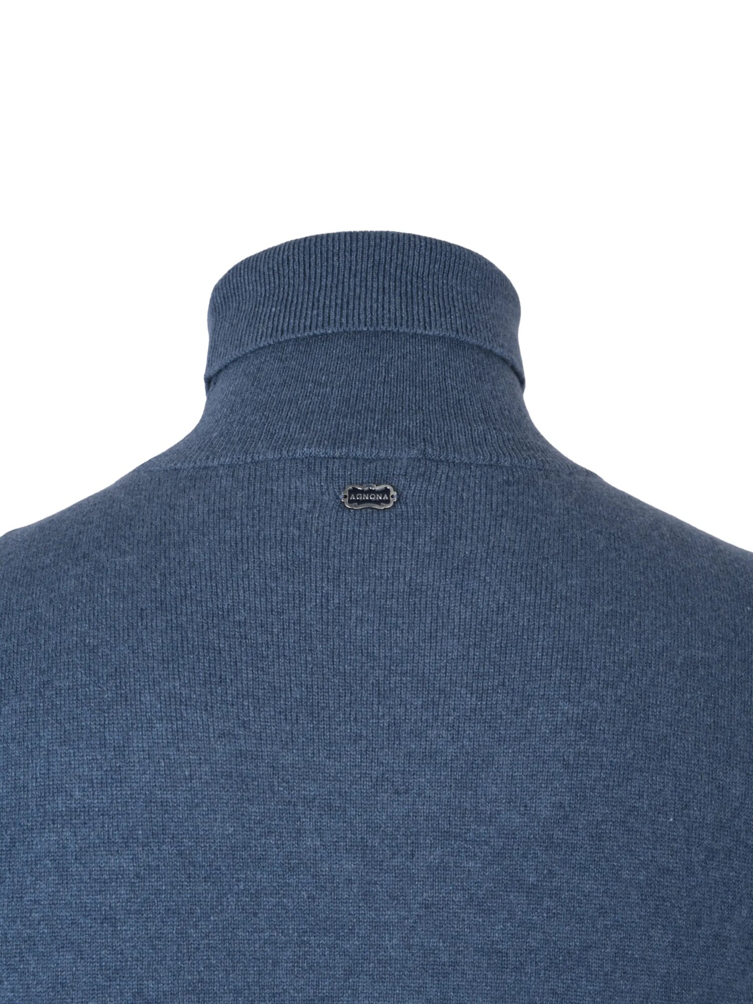 Свитер Agnona Roll-neck cashmere sweater, размер 52, , blue — фото 1