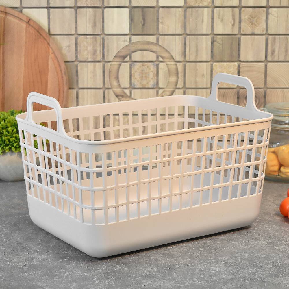 Корзина 12л 320*224*210мм "Ково", светло-бежевый