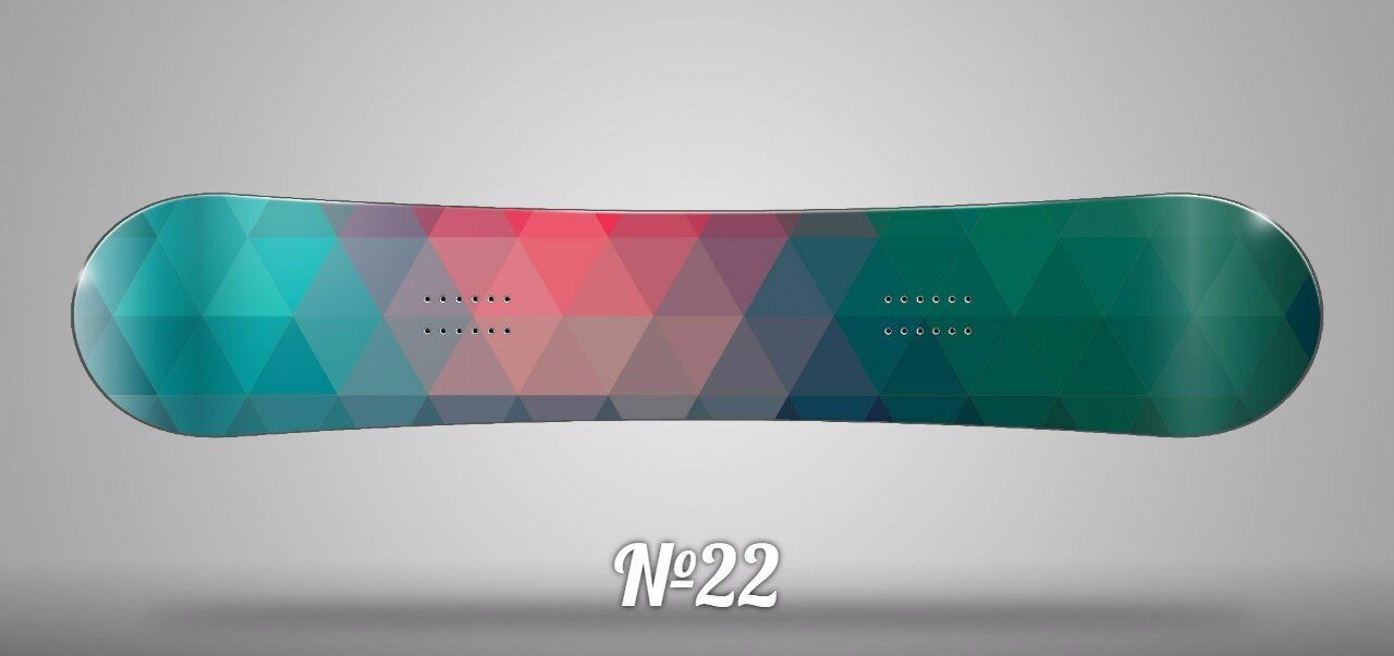 Наклейка на сноуборд полноразмерная водостойкая с ламинацией