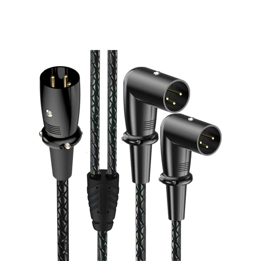 Разветвитель 3Pin, 1 мужской на 2 мужских, для микрофона, Прямые 2 локтя