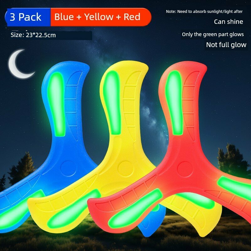 Детский бумеранг EVA с тремя лопастями, для игры на свежем воздухе, семейная интерактивная игрушка, треугольный