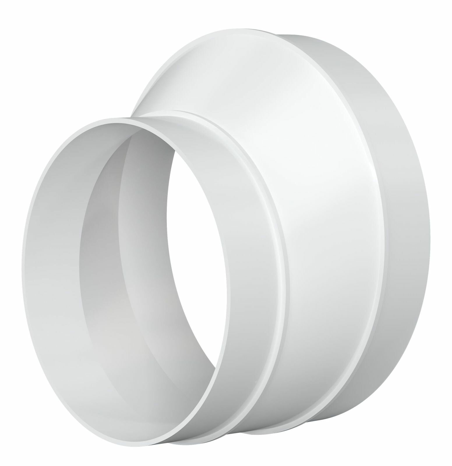 Соединитель ERA пластиковый, эксцентриковый, для круглого воздуховода диаметр 125, 160 мм