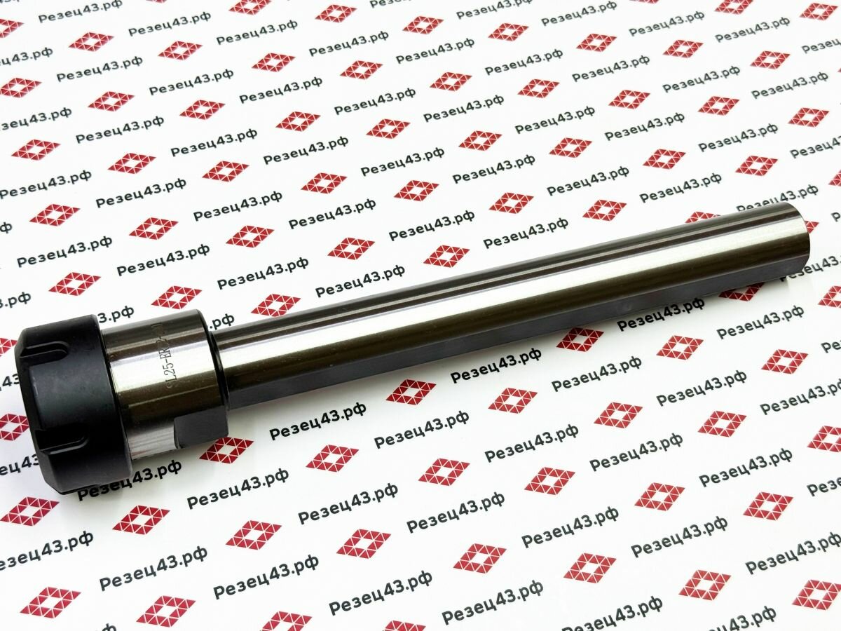 Цанговый патрон с цилиндрическим хвостовиком диаметром 25 мм с лыской для цанг ER32 (SL25-ER32UM-200)