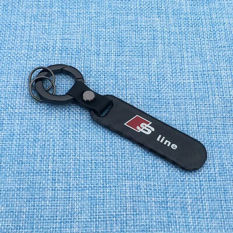 Брелок для ключей Audi A4L A5 A7 S4 S5 S7 из карбона, брелок S-Line RS, замена ключа, декор стандартный слайн