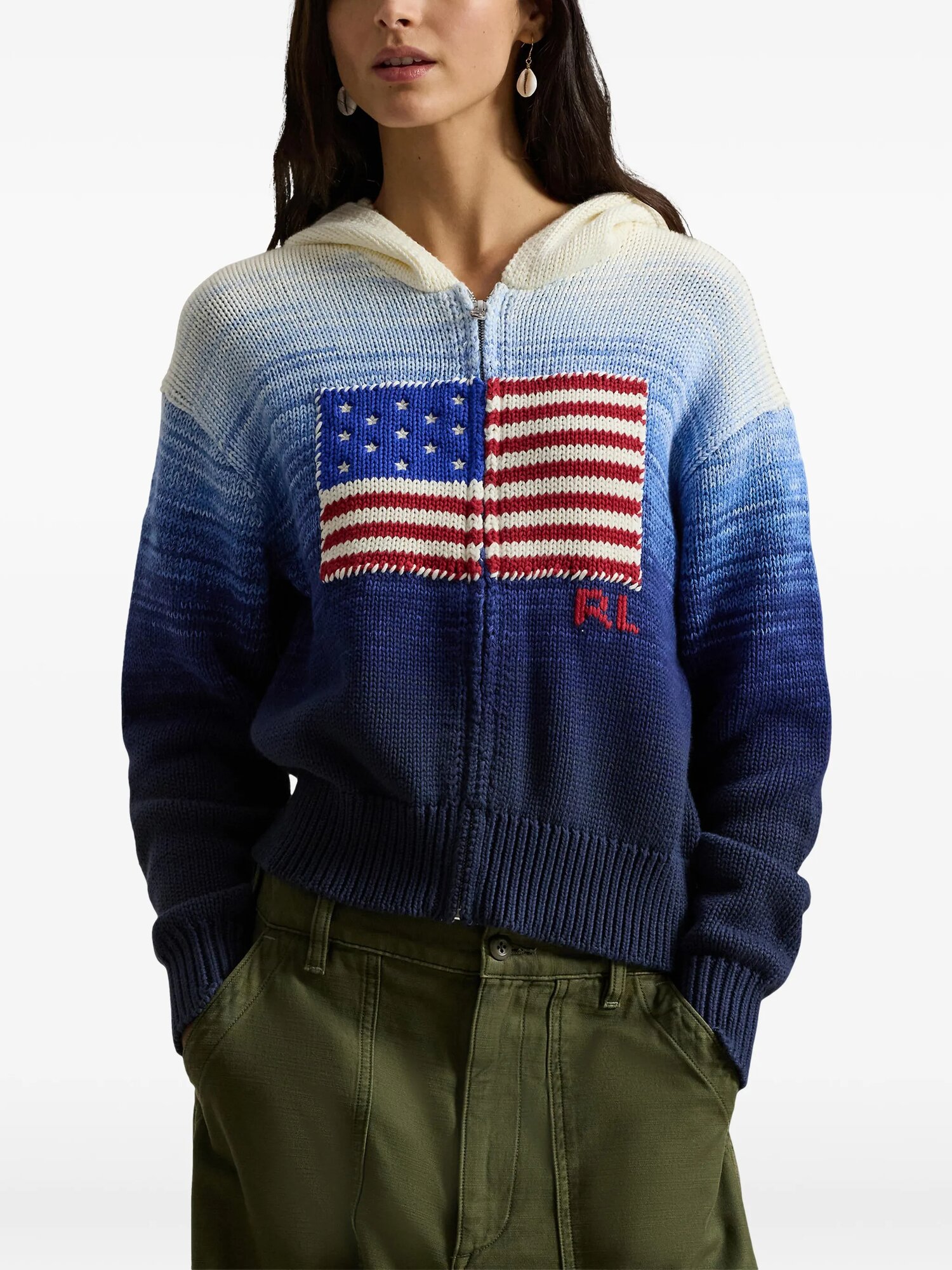 Худи Polo Ralph Lauren, размер 2XS, , синий — фото 1