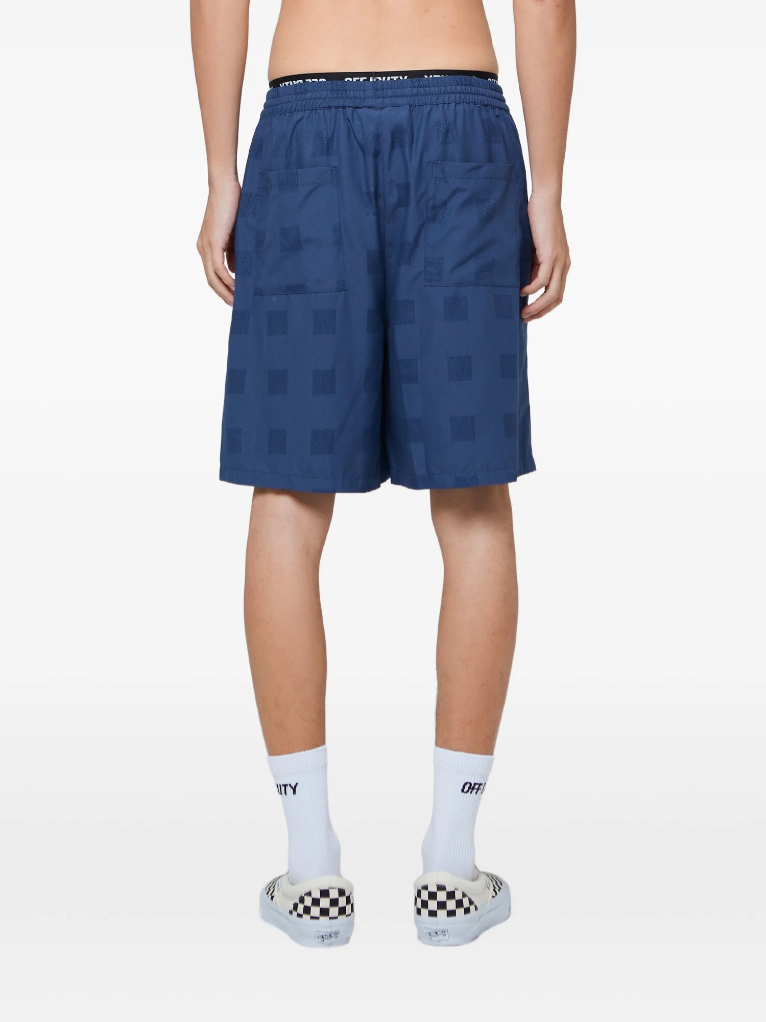 Шорты OFF DUTY Checkered lone shorts, размер 50, blue — фото 1