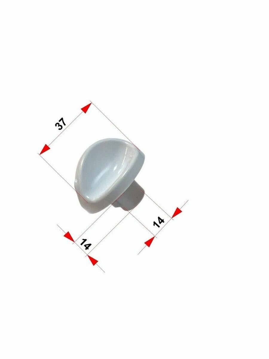 Ручка крана Gefest 100.36.0.000-01 белая длинная ножка