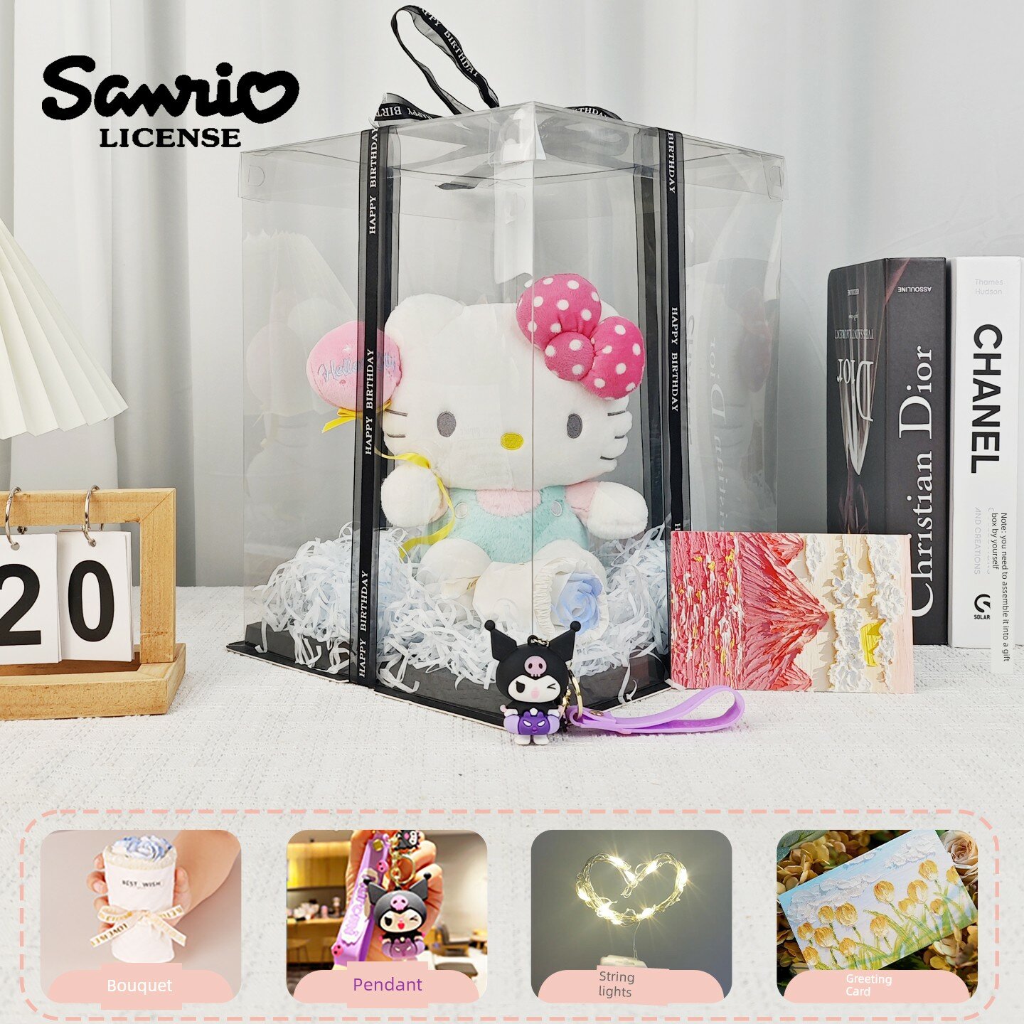 Оригинальная плюшевая кукла Sanrio Hello Kitty, милая мягкая игрушка-подушка, мультяшная игрушка-кошка KT для девочек №