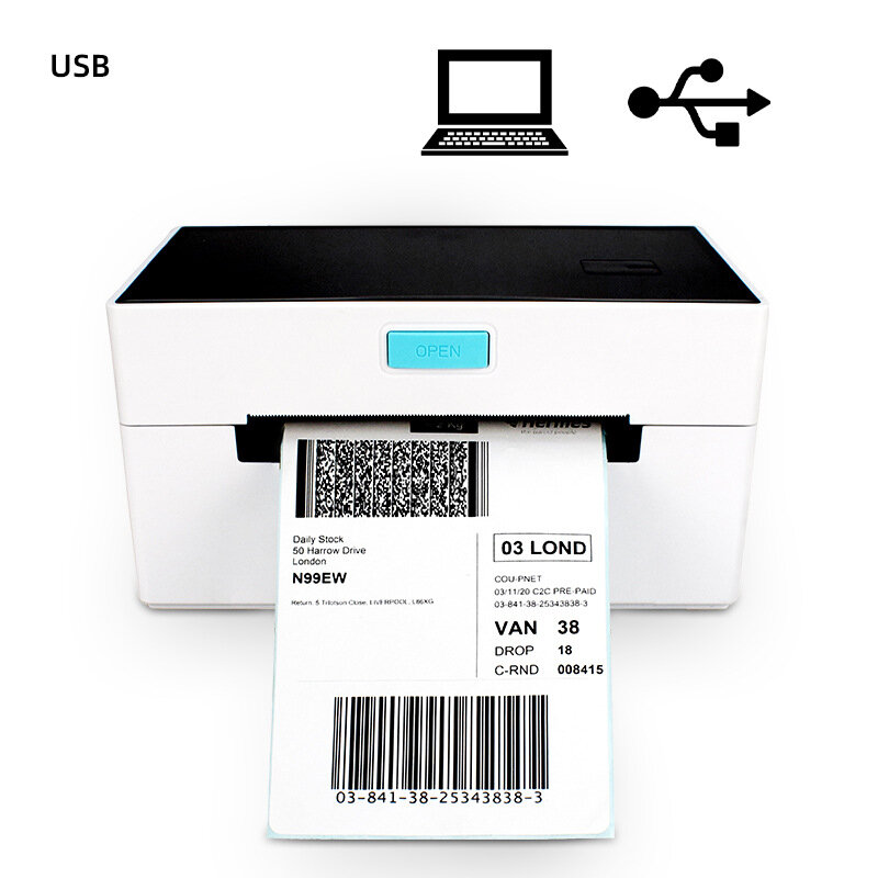 Принтер для печати электронных накладных для трансграничной экспресс-доставки, принтер для печати штрихкодов, самоклеящаяся термопринтерная машина для этикеток.