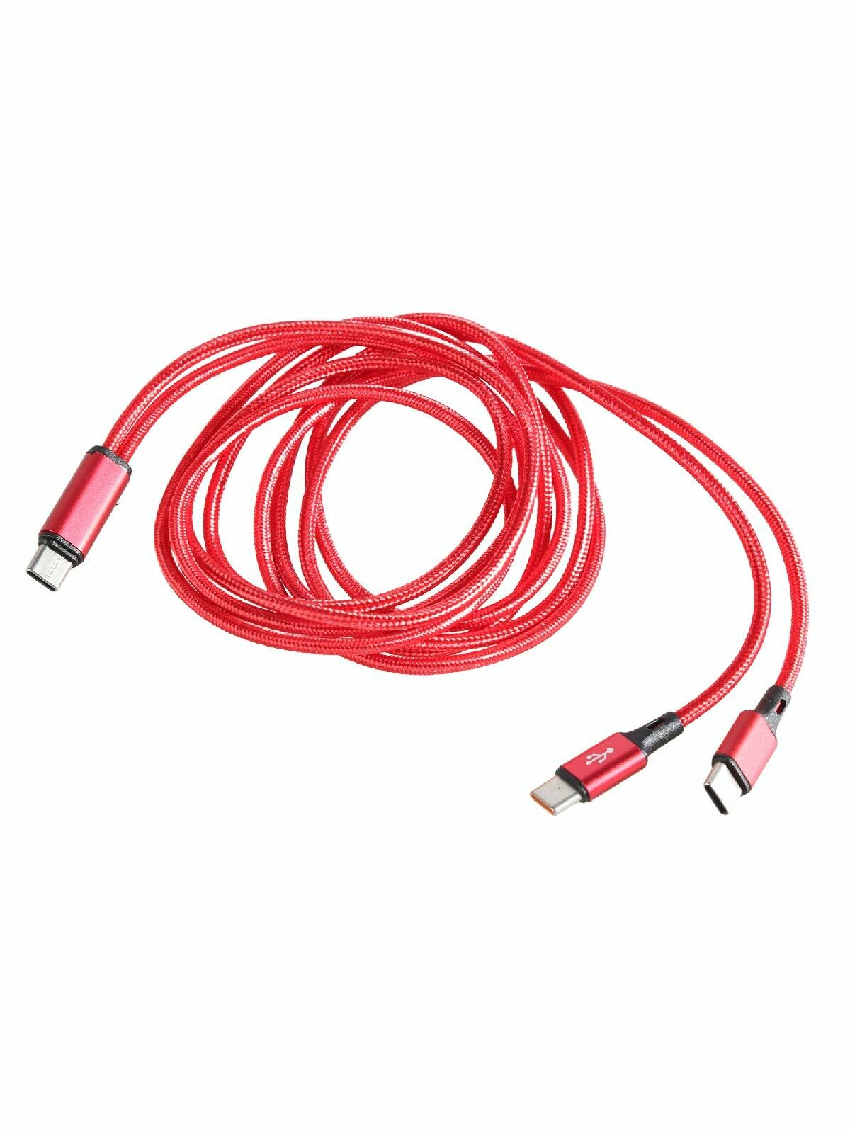 2-портовый кабель-разветвитель для быстрой зарядки USB Type C для смартфонов и планшетов