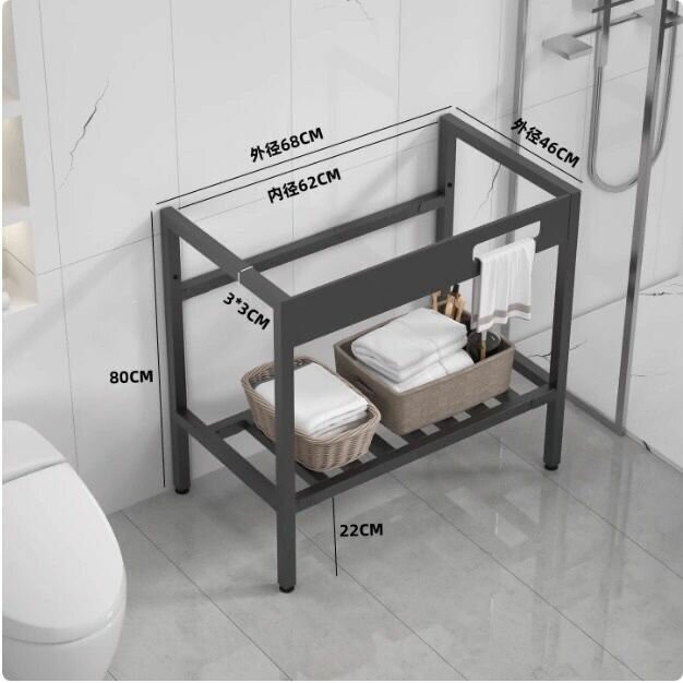 Современная минималистичная матовая керамическая полка для мытья без воды, дизайн без сверления, устойчивая к высоким температурам, водонепроницаемая, подходит для использования в ванной