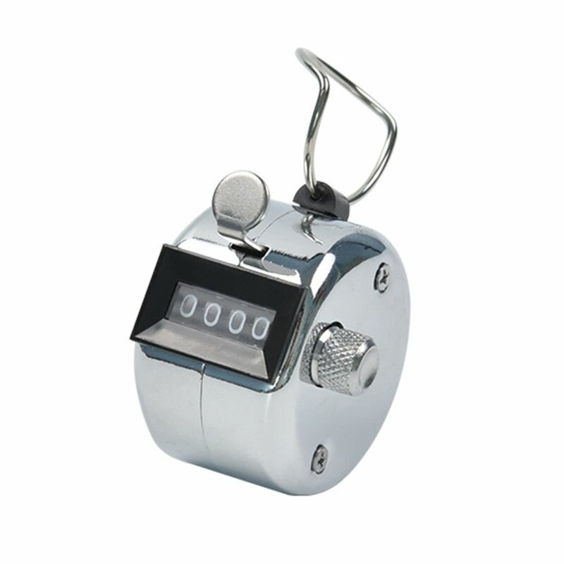 Улучшенный ручной механический счетчик, многофункциональный, Металлическая ручка без буквы в