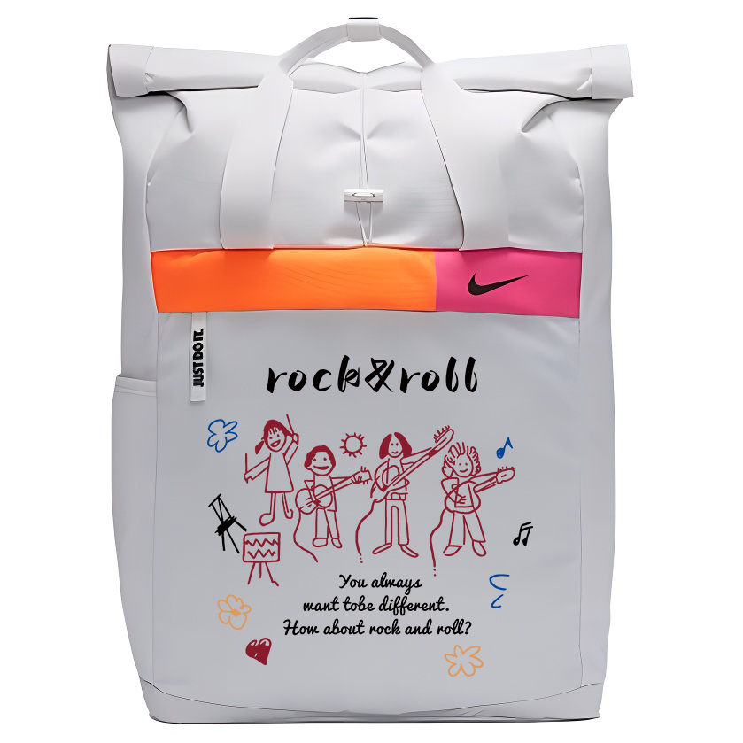 Рюкзак унисекс Nike Polyester Regular, светло-серый
