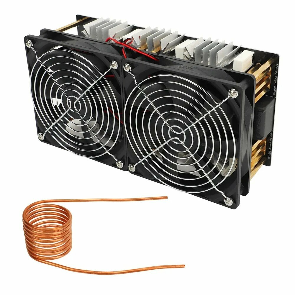 2500 Вт индукционный нагреватель высокочастотный низковольтный нагревательный модуль 12 В 48 В привод обратного хода с латунным кольцом